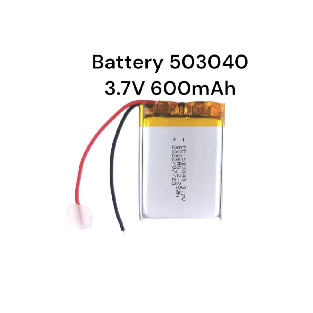 Battery แบตเตอรี่ 3.7v 600mAh 503040 MP3 MP4 GPS bluetooh กล้องติดหน้ารถ แบตลำโพง แบตกล้อง Stere ...