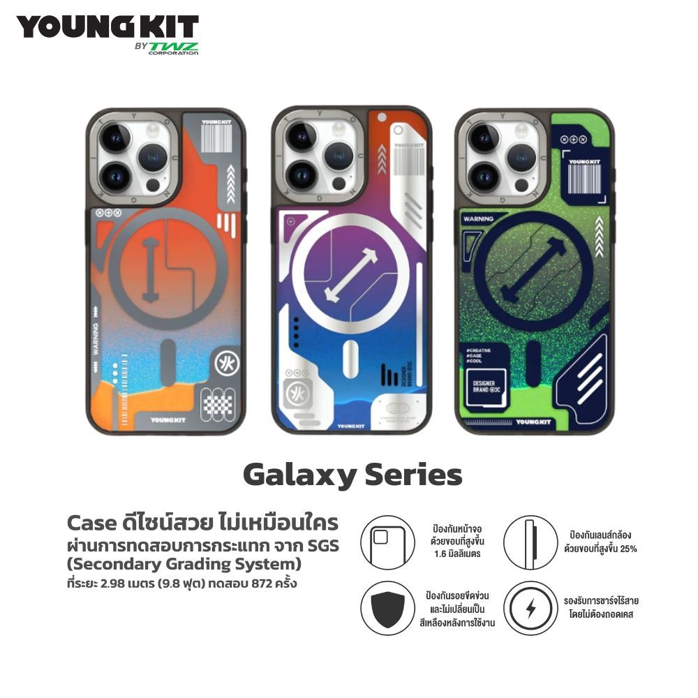 [ของแท้Youngkit] Galaxy Series เคสกันกระแทก เคสสำหรับ 15Pro / 15PM | Shopee Thailand