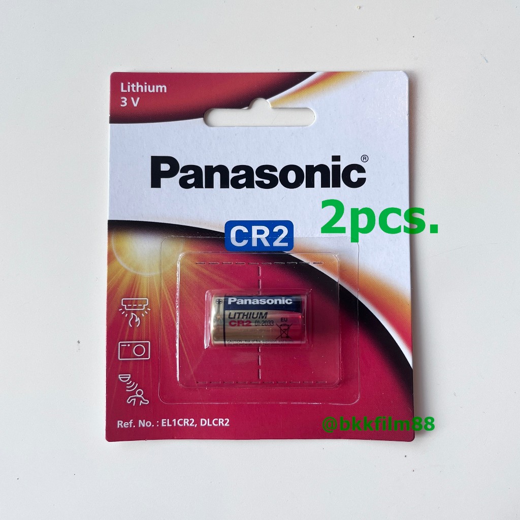ถ่าน2ก้อน Panasonic CR2 ถ่านลิเที่ยม สำหรับ กล้อง Polaroid Instax Mini 25 ของแท้ Lithium Battery ...