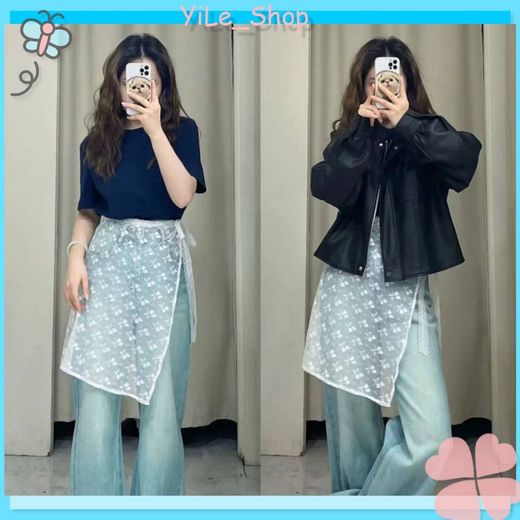 【Thailand COD】ผ้าคลุมกระโปรงลูกไม้อเนกประสงค์ ตกแต่งด้วยผีเสื้อและดอก ...