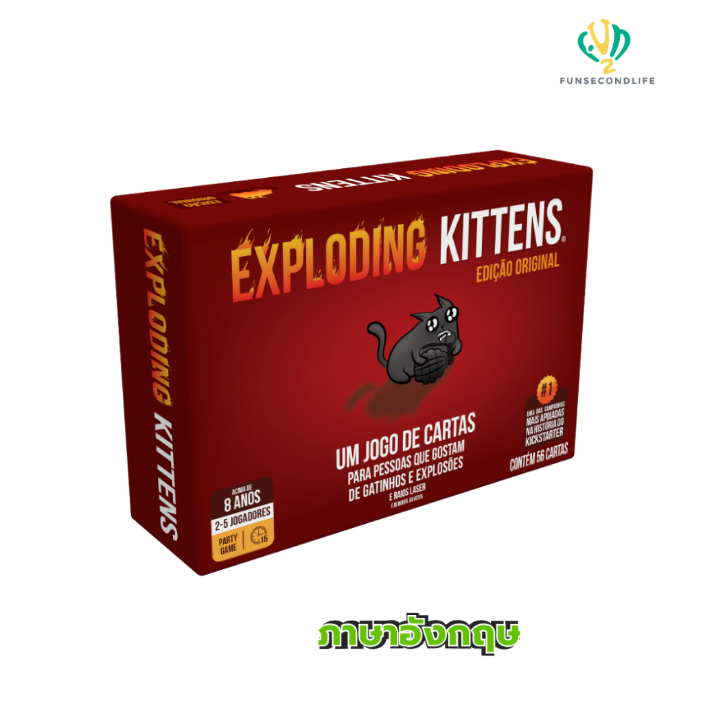 Exploding Kittens EN Original Red - เหมียวระเบิดฉบับดั้งเดิม ภาษาอังกฤษ | Shopee Thailand