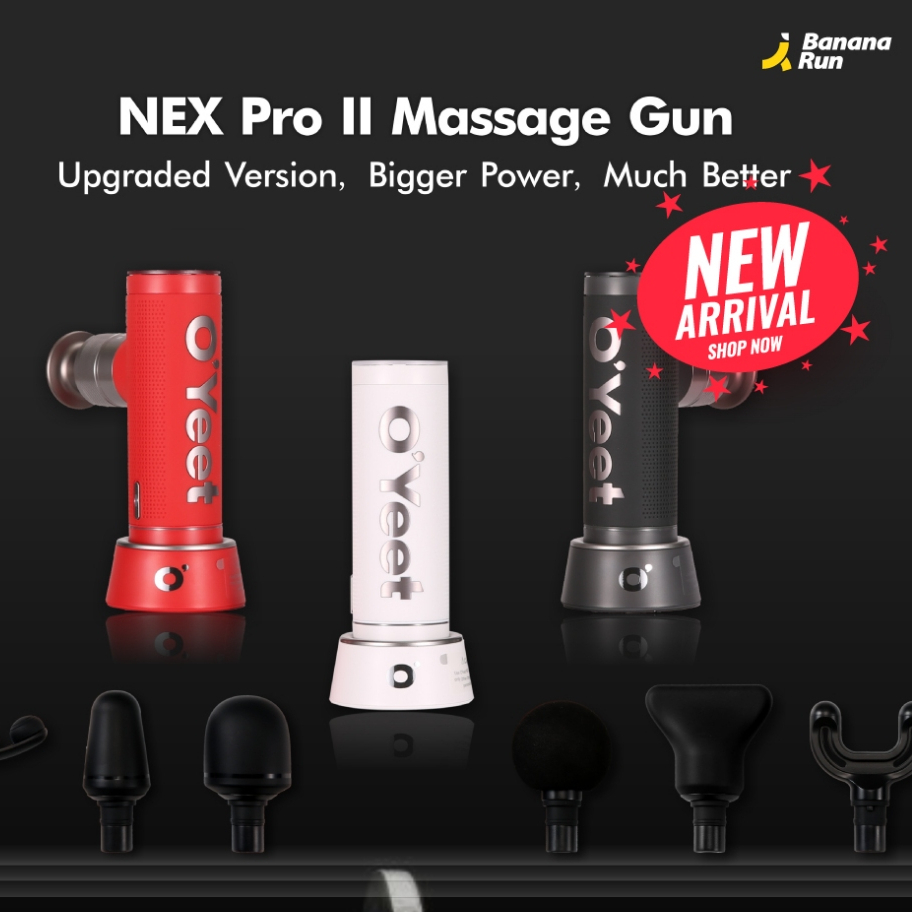 Oyeet Nex Pro II Massage Gun ปืนนวดคลายกล้ามเนื้อ Bananarun | Shopee ...