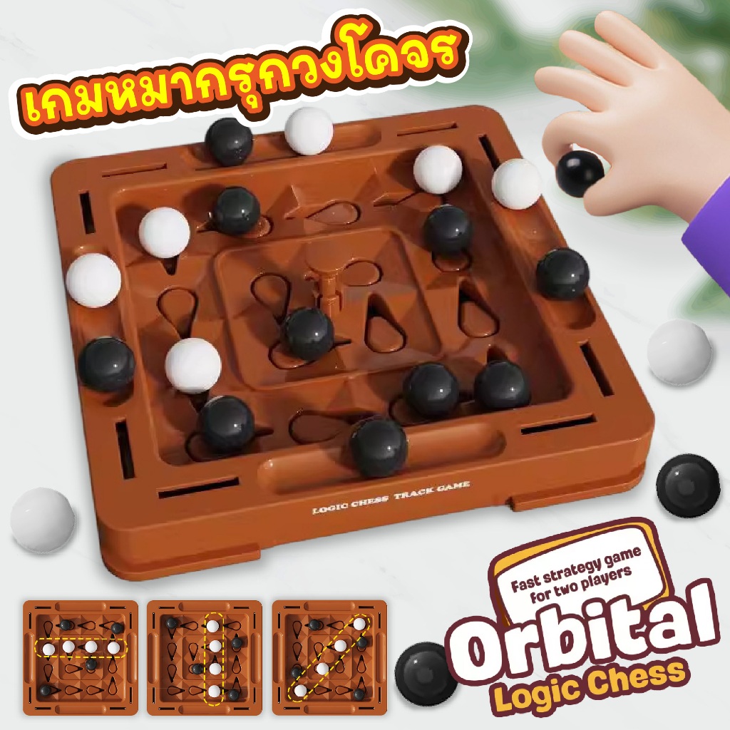 เกมกระดาน Track game เกมกระดานลอจิก Orbital Logic Chess หมากรุกวงโคจร ...