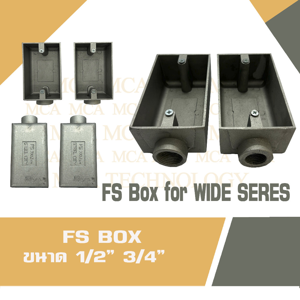 STEEL CITY FS BOX for WIDE SERIES รูขนาด 1/2" , 3/4" เอฟเอส บ๊อก FSF11 ...