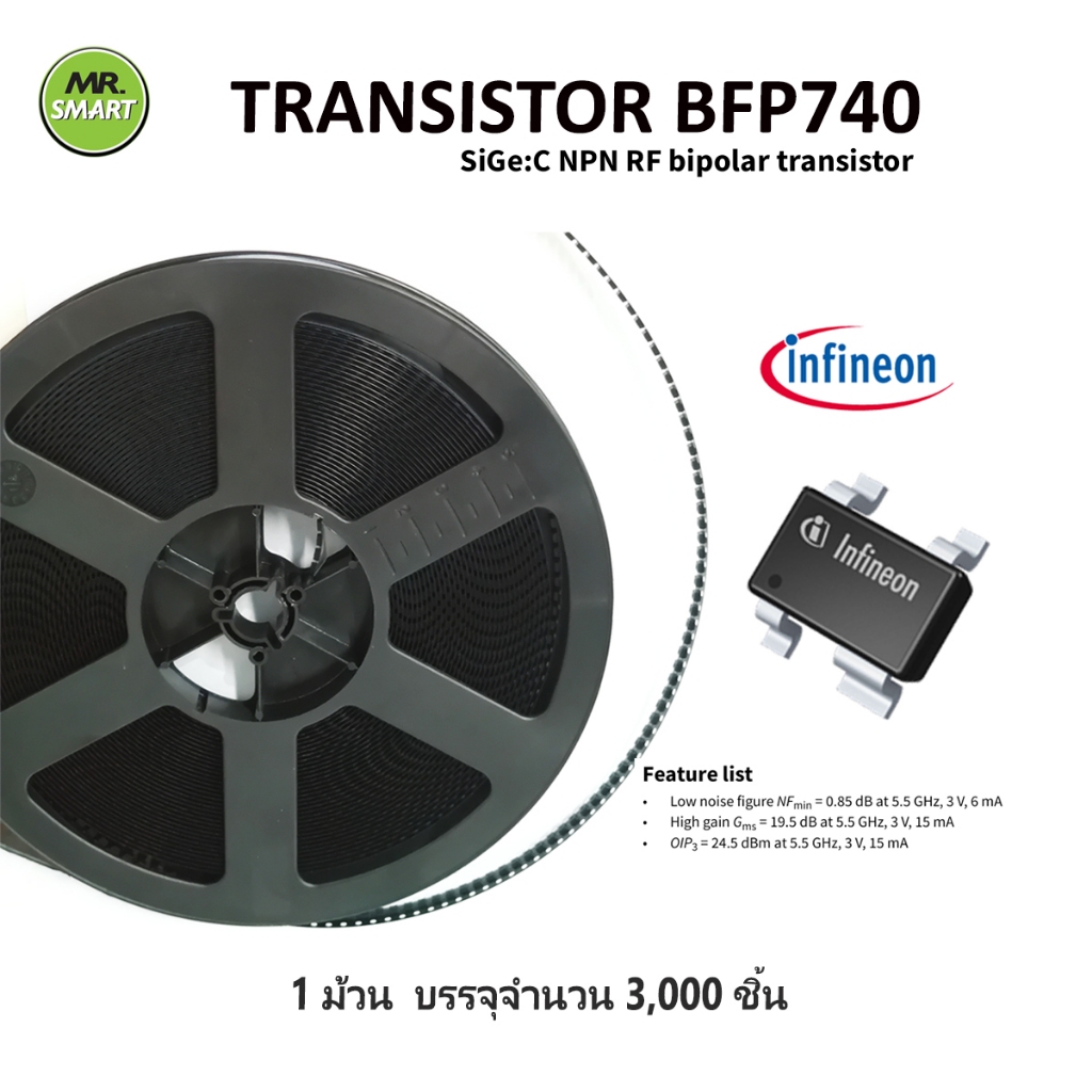TRANSISTOR BFP 720TRANSISTOR BFP 740 ทรานซิสเตอร์แบบไวด์แบนด์ (HBT) 1 ...