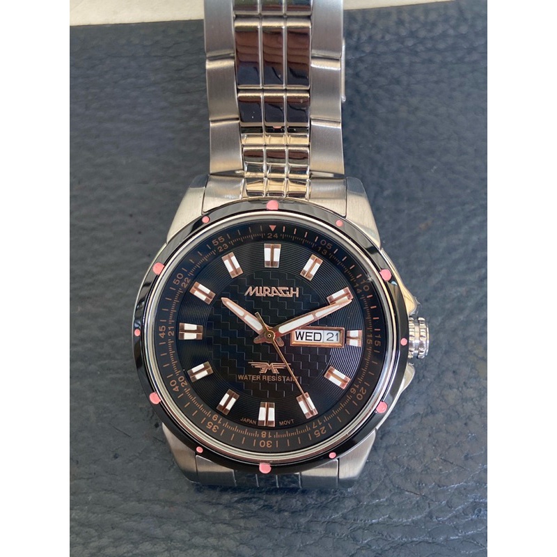 MIRAGH JAPAN QUARTZ กันน้ำ ของแท้ มือสอง สภาพใหม่ | Shopee Thailand