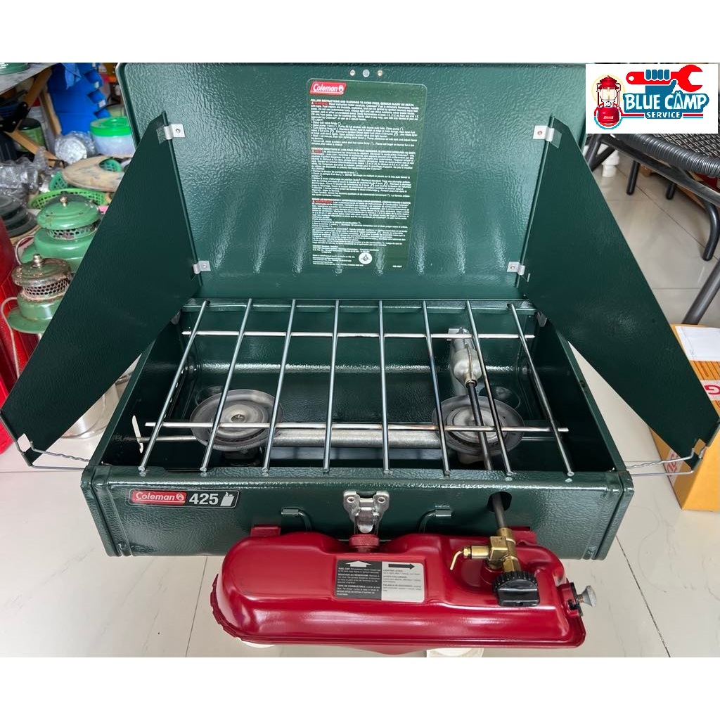 เตาน้ำมัน Coleman 2 Burner 425 Compact Stove Made in USA ปีผลิต 7/99 มือ 2 | Shopee Thailand