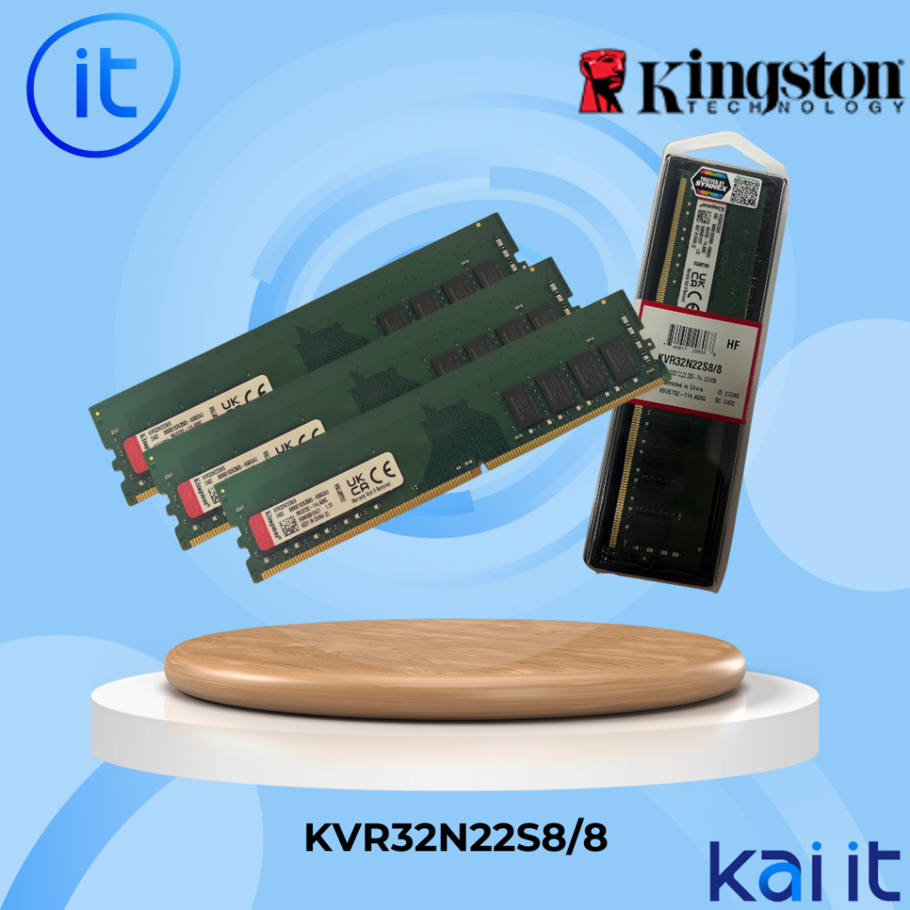 RAM DDR4 (3200) 8GB KINGSTON VALUE (KVR32N22S8/8) | Shopee Thailand
