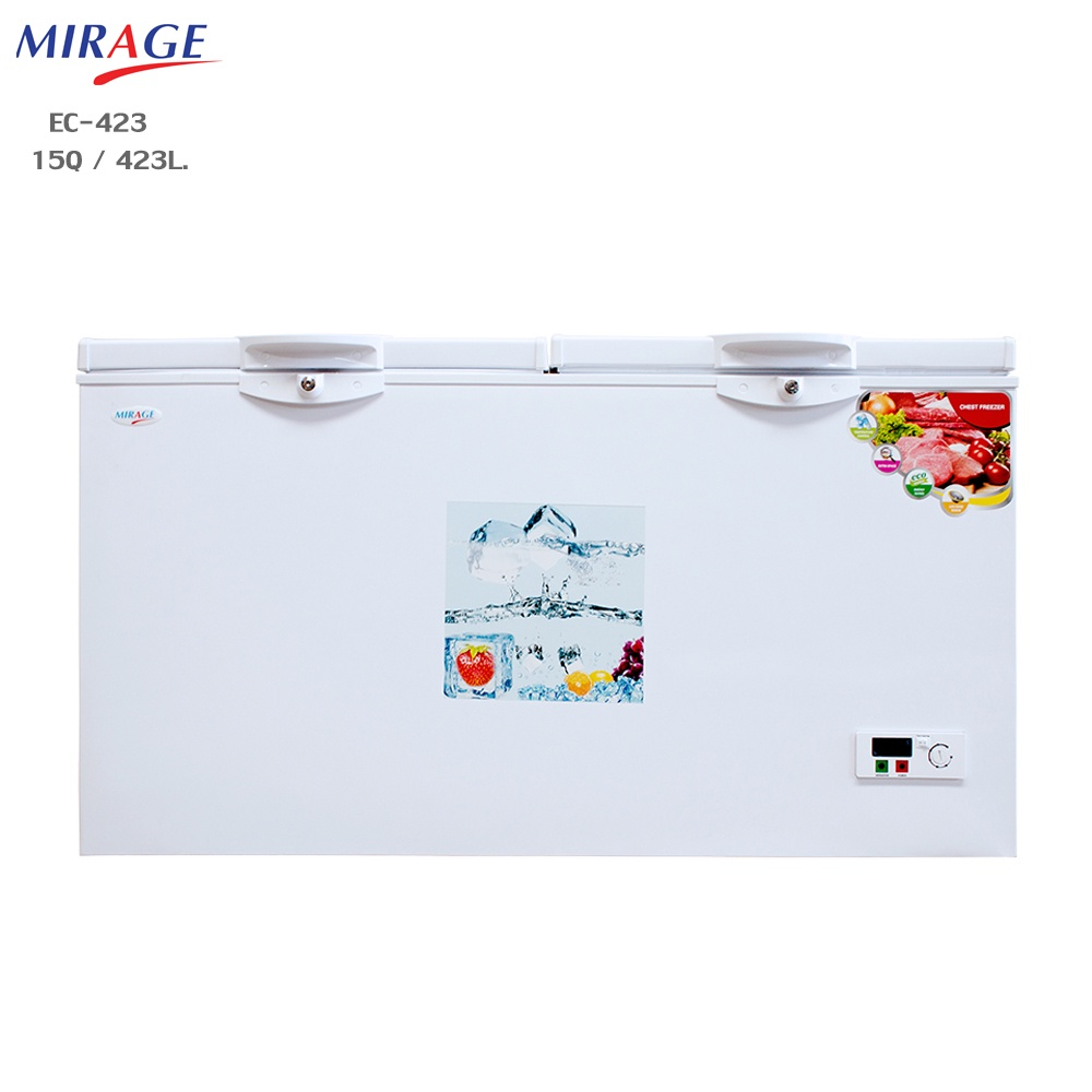 ASTINA / MIRAGE ตู้แช่แข็ง ขนาดใหญ่ เอนกประสงค์ ฝาเปิดด้านบน รุ่น EC423 15คิว 423ลิตร สีขาว แช่ ...