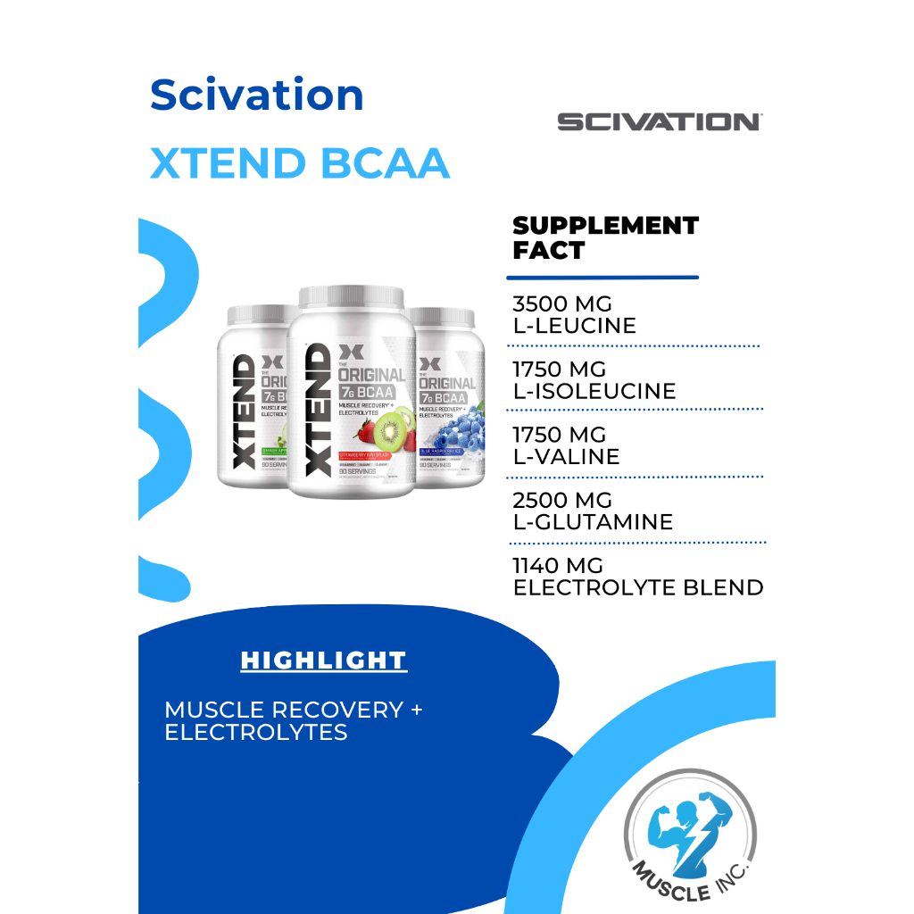 Scivation- Xtend BCAA ขนาด 90srv พร้อมส่ง!! | Shopee Thailand