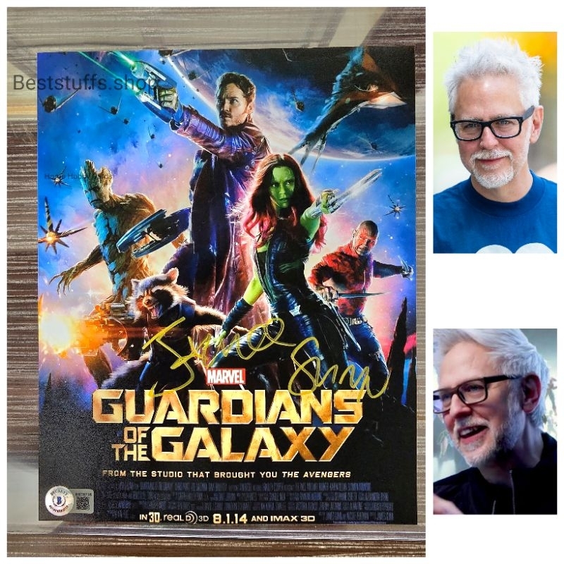 รูปภาพโปสเตอร์ ลายเซ็นต์ James Gunn ผู้กำกับ Guardians of the Galaxy ...
