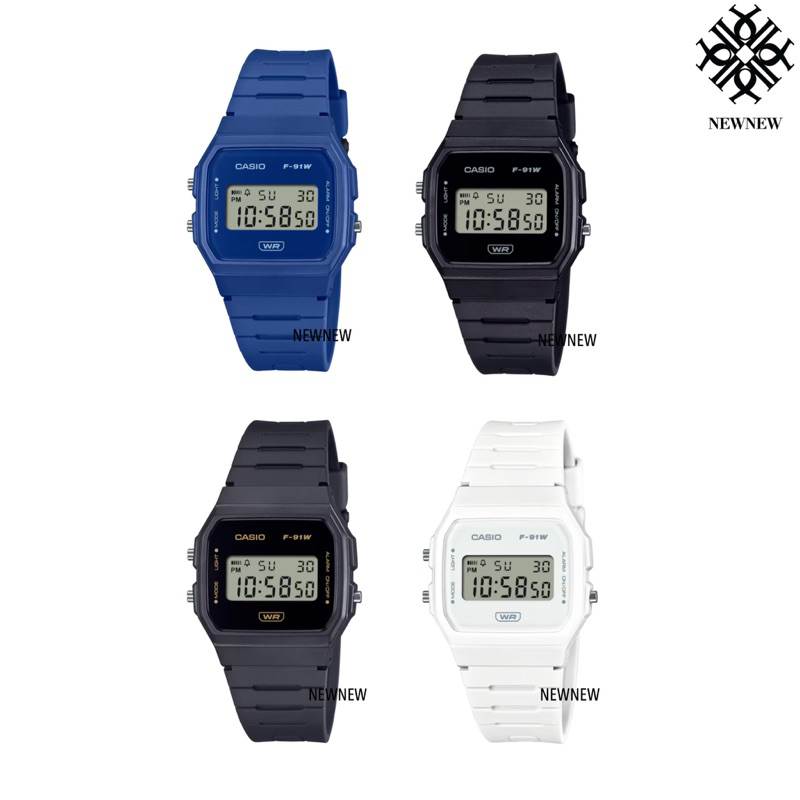 CASIO F-91WB-1A F-91WB-2A1 F-91WB-7A F-91WB-8A ของแท้ประกันศูนย์ 1ปี | Shopee Thailand