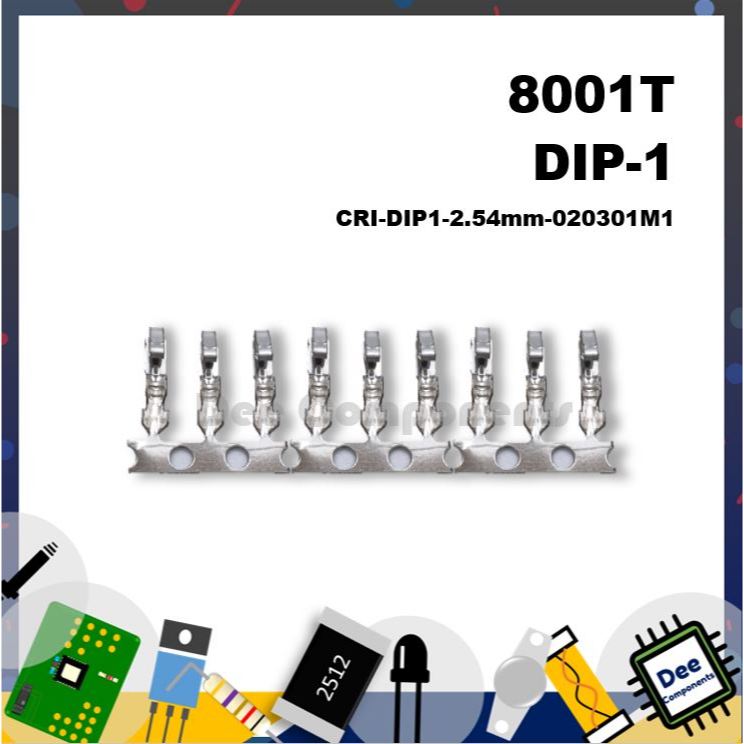 GTK 8001T CRIMP Terminal for Housing 8001 Series (2.54mm) Tin Plated ...