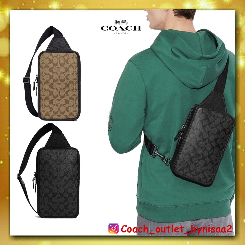 COACH C9867 SULLIVAN PACK IN SIGNATURE CANVAS | Shopee Thailand