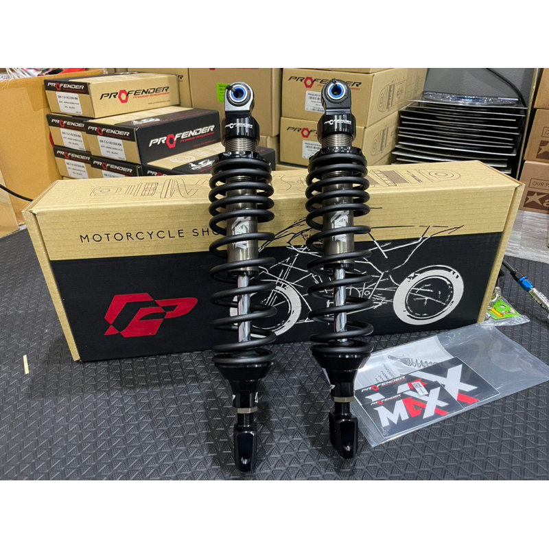 โช้คหลังProfender Max-Series ใส่PCXตรงรุ่น ความสูง350มิล ( ปรับโหลดได้ ...