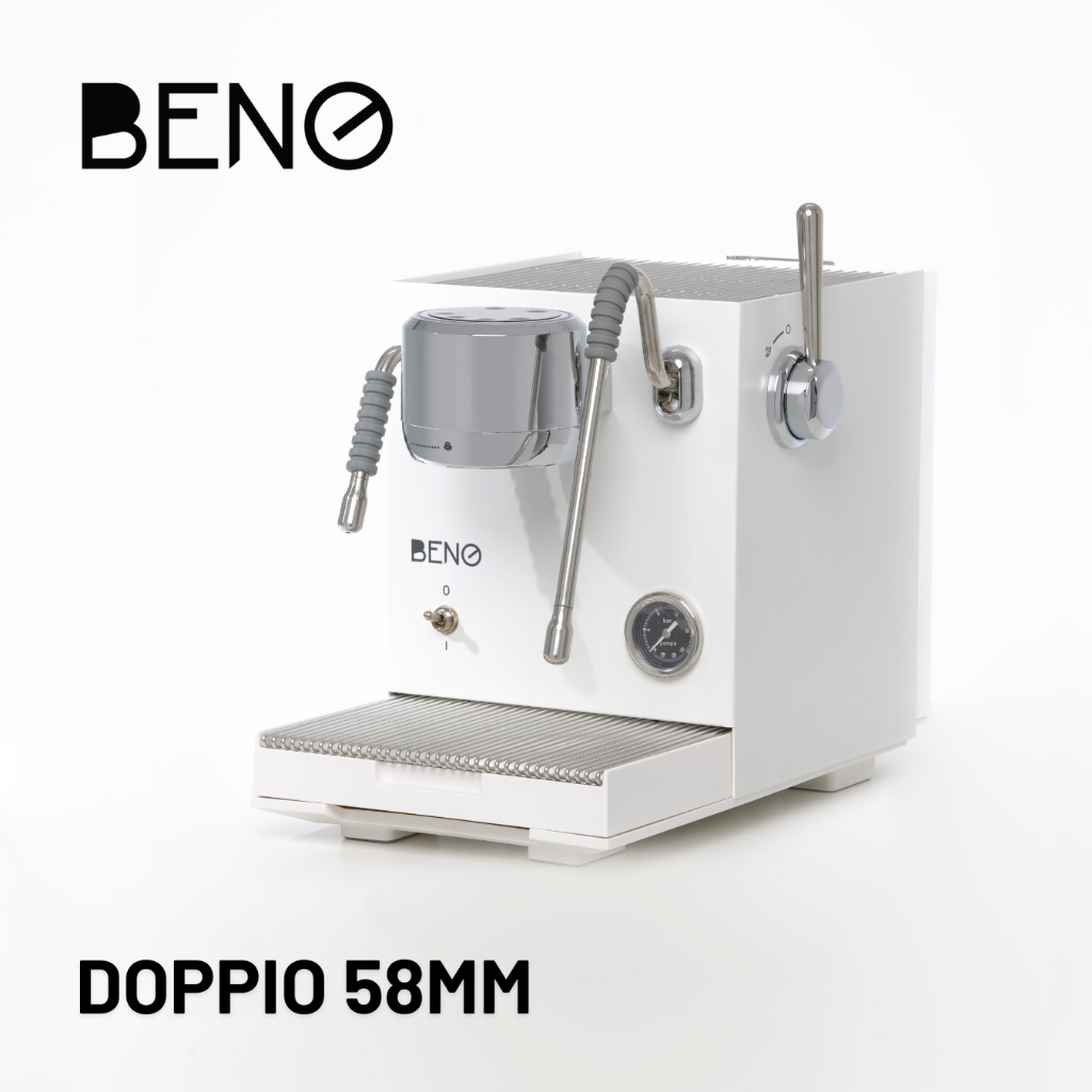 เครื่องชงกาแฟเอสเพรสโซ่ BENO รุ่น Doppio หัวชง 58 มิล สเปคระดับมืออาชีพ 2 หม้อต้ม ต่อท่อน้ำเข้า ...