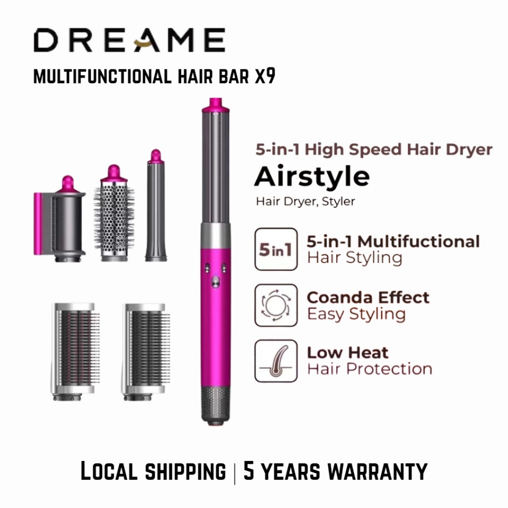 Dreame AirStyle 5-in-1 Multifunctional Hair Bar X9 เครื่องจัดแต่งทรงผม เป่าผม ม้วนผมอัตโนมัติ ...