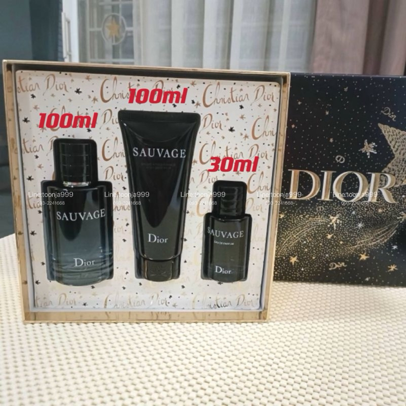 Dior Sauvage EDP Gift Set 3 Pcs เซ็ตของขวัญน้ำหอมผู้ขายDior Sauvage EDP 100ml | Shopee Thailand