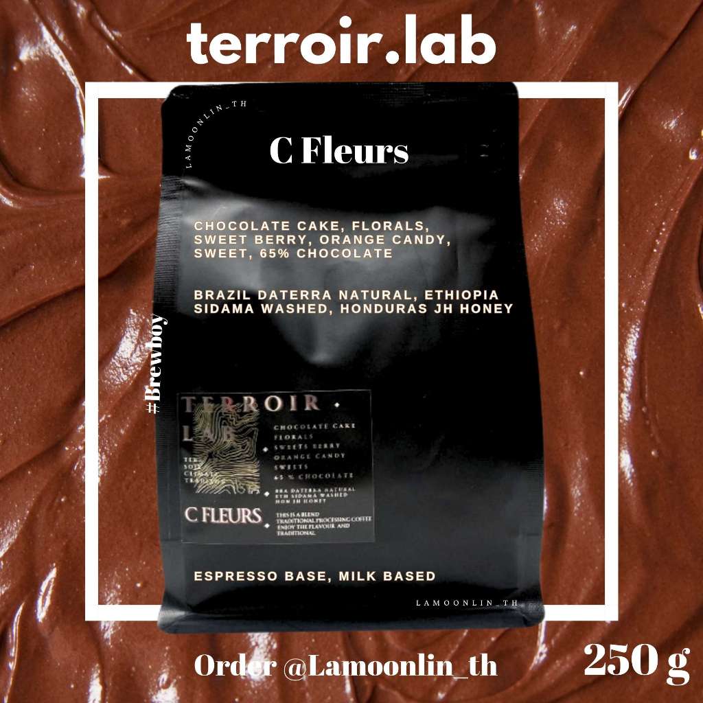 เมล็ดกาแฟ " C Fleurs " - Terroir Laboratory คั่ว Espresso คั่วกลาง 250 ...