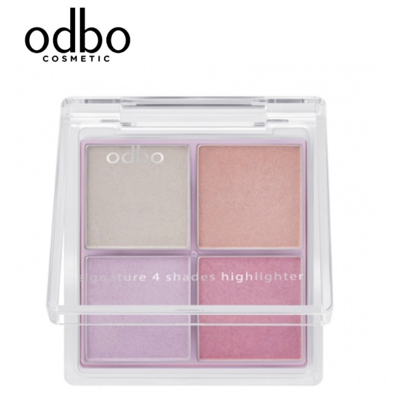 ODBO โอดีบีโอ ซิกเนเจอร์ โฟร์เฉด ไฮไลท์เตอร์ Signatur 4 Shades Highlighter ขนาด 10g OD1318 ...