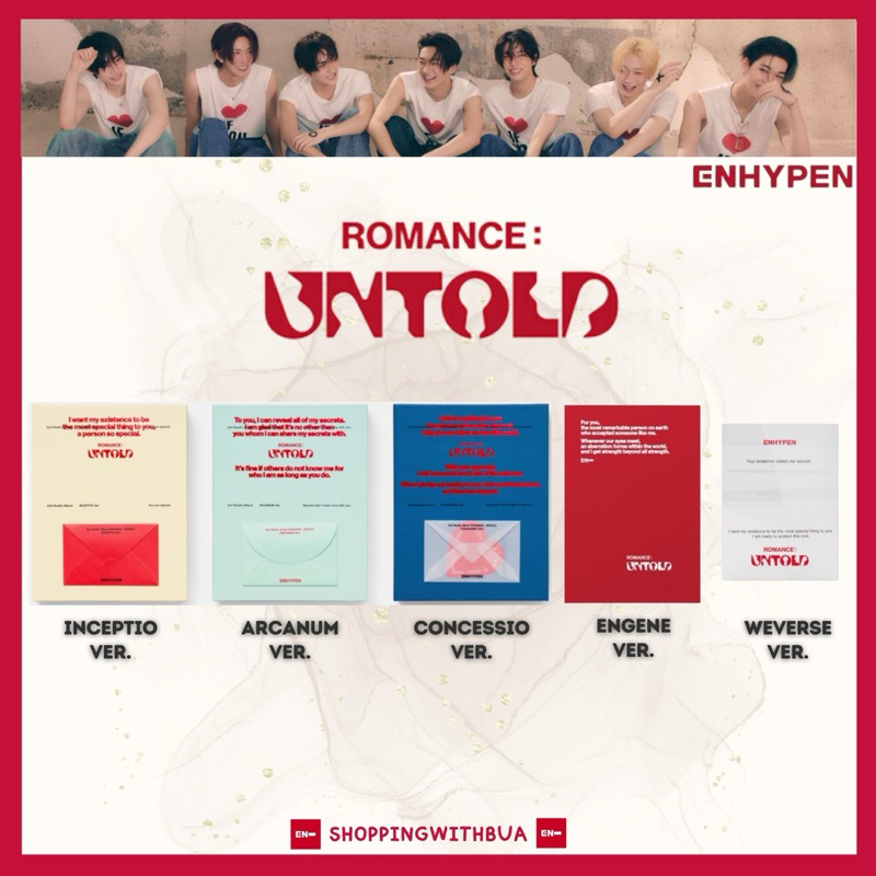 พร้อมส่ง‼️ อัลบั้ม UNTOLD ENHYPEN 2nd Studio Album 'ROMANCE : UNTOLD ...