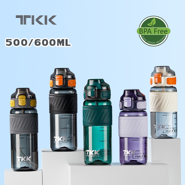 TKK ขวดน้ำเด็กยกดื่ม มีหลอดดูด 2in1 ขนาด 500ml 600ml Tritan bpa free สำหรับพกพาไปโรงเรียน ออก ...