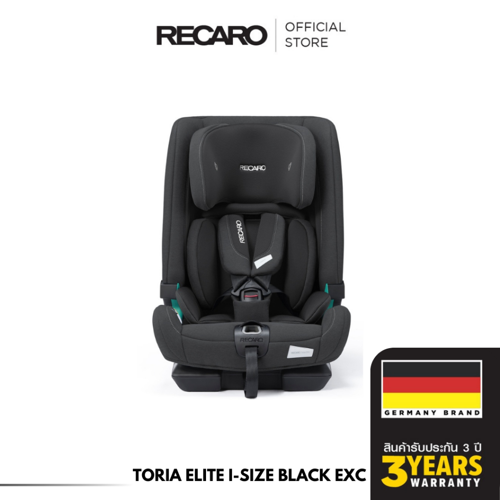 RECARO TORIA ELITE I-SIZE BLACK EXC คาร์ซีท สำหรับเด็ก 76 – 150 ซม หรือ ...