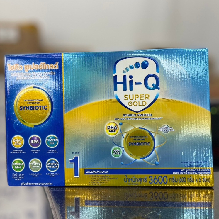 Hi-Q Super Gold Synbio Proteq Infant Formula ไฮ-คิว ซูเปอร์โกลด์ซินไบโอโพรเทก นมผงสูตร 1 3600 ...