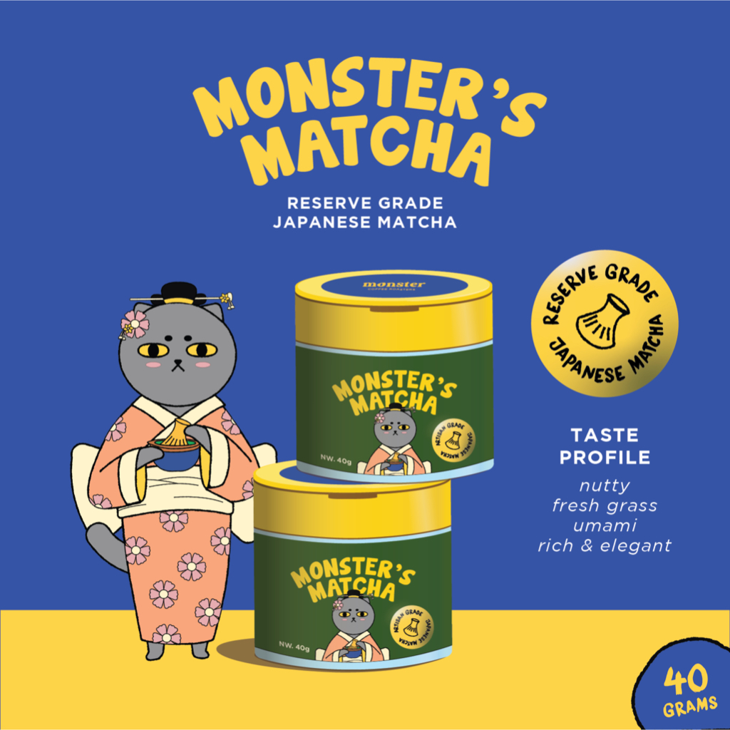 Monster and Friends ผงมัทฉะจากญี่ปุ่น Premium Grade และ Reserve Grade ...