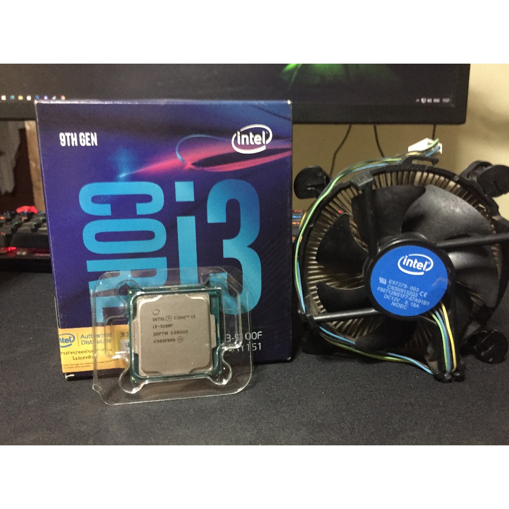 ขายCpu Intel Core i3 9100f มือสอง ใช้งานได้ปกติ มีกล่อง มีฮีทซิงค์ | Shopee Thailand