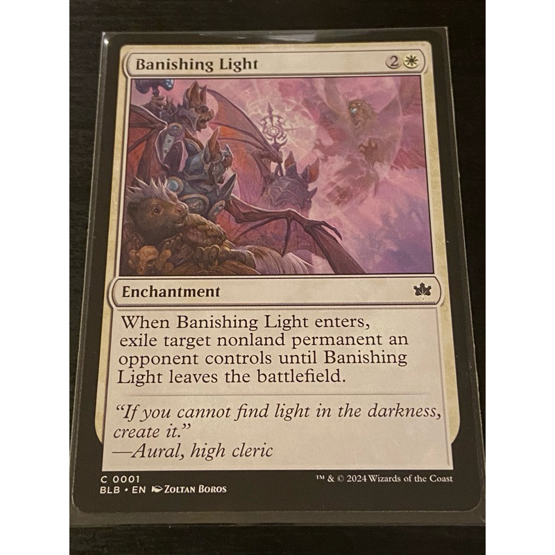 [MTG][BLB] Bloomburrow: Banishing Light การ์ดแท้ Magic The Gathering ...