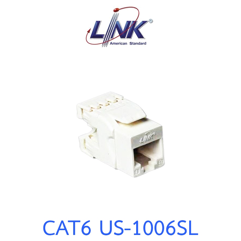LINK, CAT6 RJ45, MODULAR JACK, SLIM, RJ45 CAT6 ตัวเมีย รุ่น US-1006SL ...
