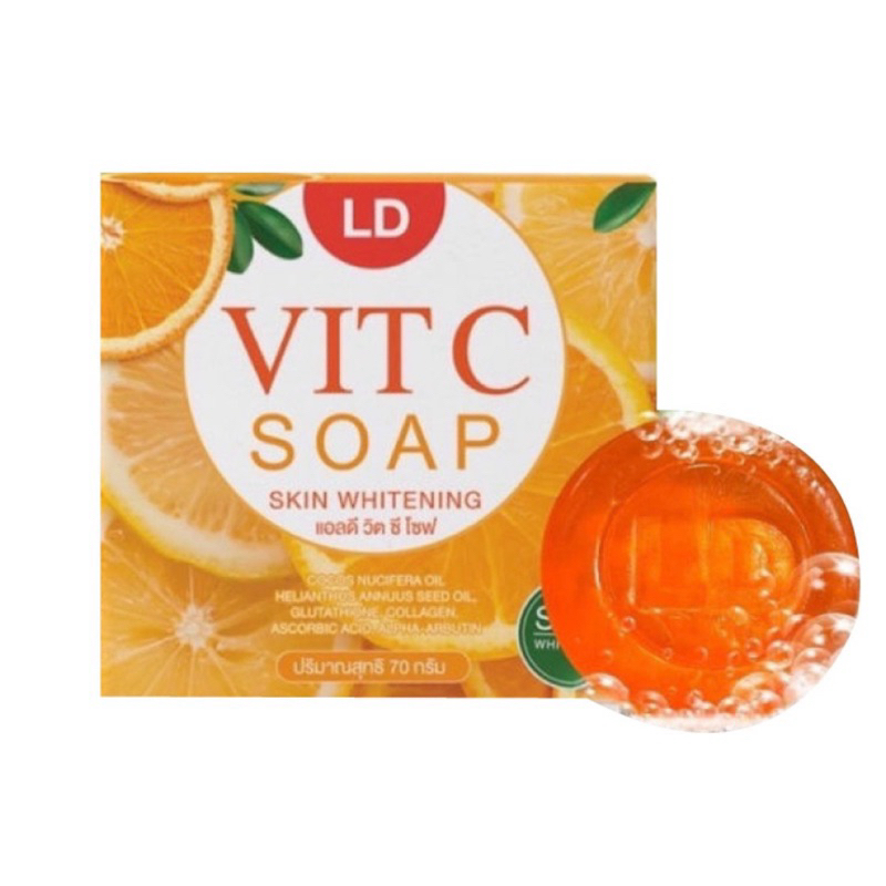 สบู่แอลดี สบู่แม่ตั๊ก LD VITC SOAP สบู่ล้างเมคอัพ บำรุงหน้าใส ก้อนละ 70 กรัม | Shopee Thailand
