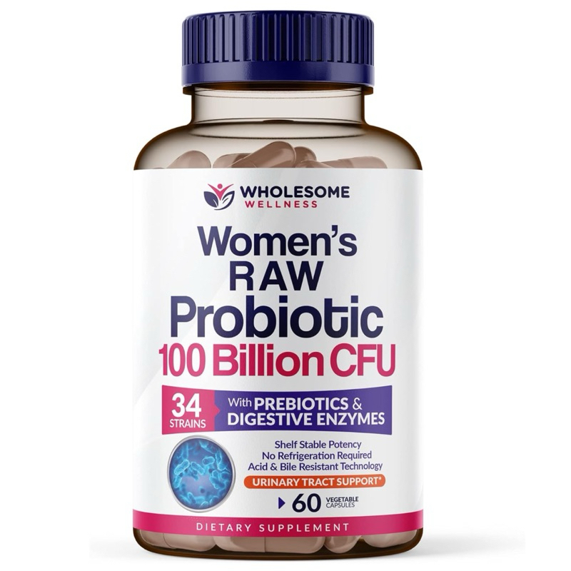 [ WHOLESOME ] WOMEN’S RAW PROBIOTIC 100 BILLION CFU (โปรไบโอติก สำหรับ ...