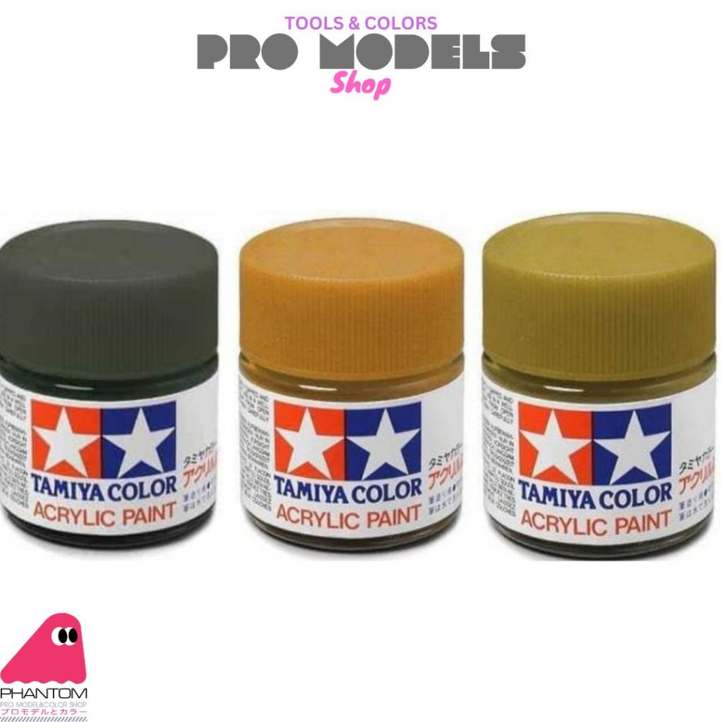 TAMIYA XF58 XF59 XF60 สีสูตรอะคริลิค ชนิดสีด้าน Acrylic 10 ml | Shopee ...
