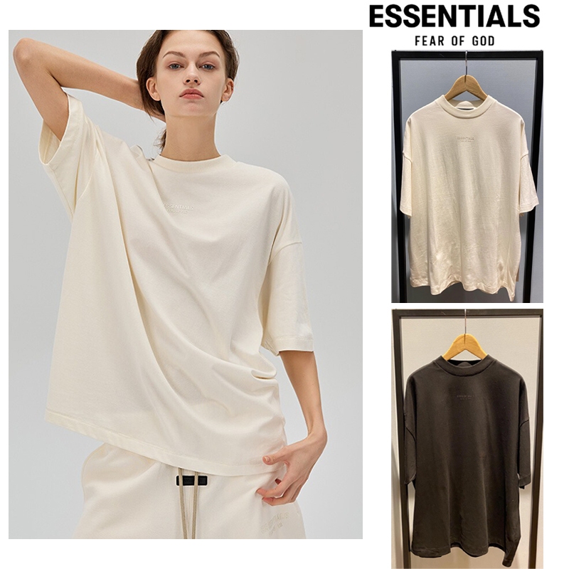 New เสื้อยืด Fear Of God Essentials(เอสเซนเชียล) แท้100% Tee เสื้อยืด ...