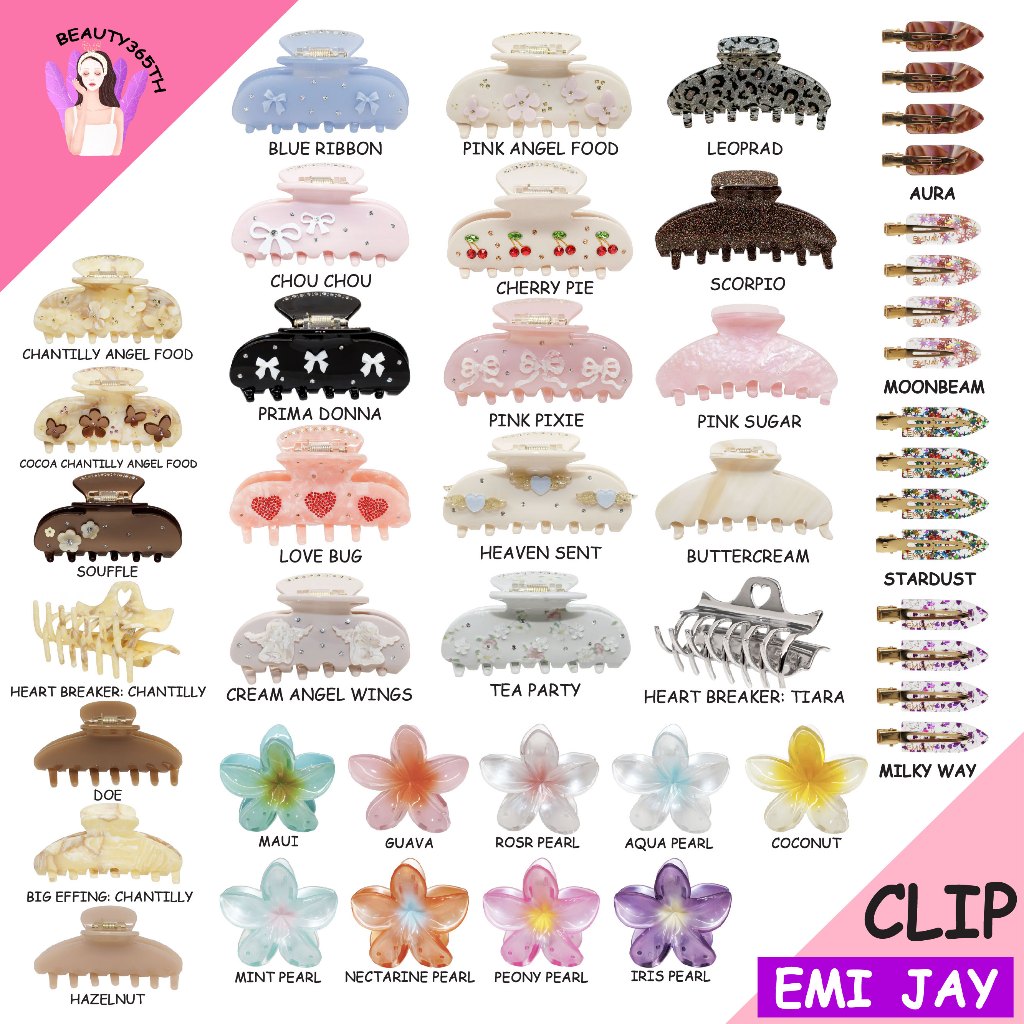 🍒พร้อมส่ง🍒 Emi jay Claw Clips & HAIR PINS :ของแท้💯%เท่านั้นค่ะ | Shopee Thailand