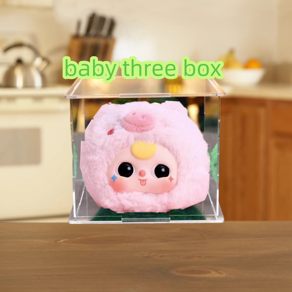 Baby three กล่องใส่โมเดล popmart กล่องใสผ้า art toy กล่องโมเดล กล่องใส่ ...