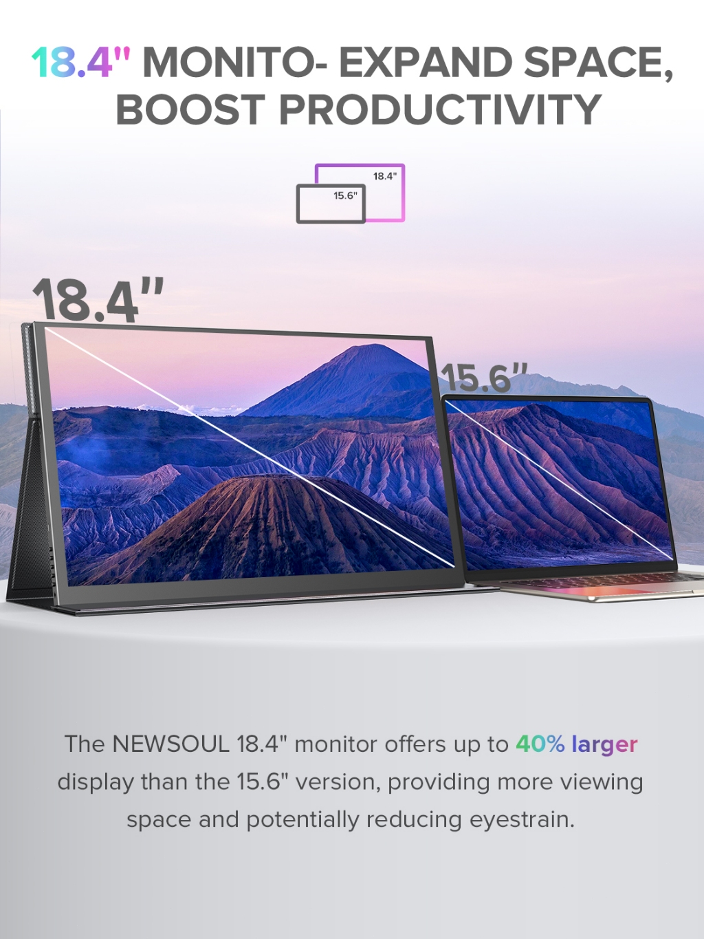 【ส่งจากไทย 】UPERFECT UXbox T118 - 18 Inch Large Gaming Monitor 4K ...