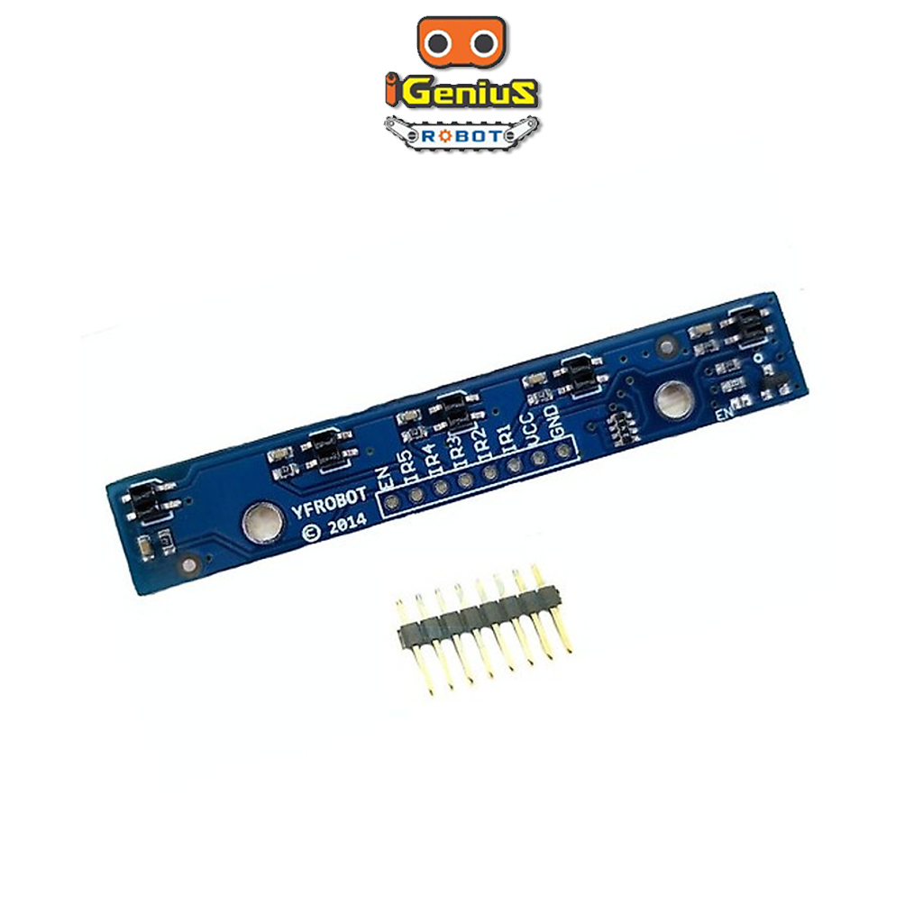 เซ็นเซอร์ อินฟราเรด สำหรับรถ วิ่งตามเส้น YFROBOT QTR-5RC Line Sensor ...