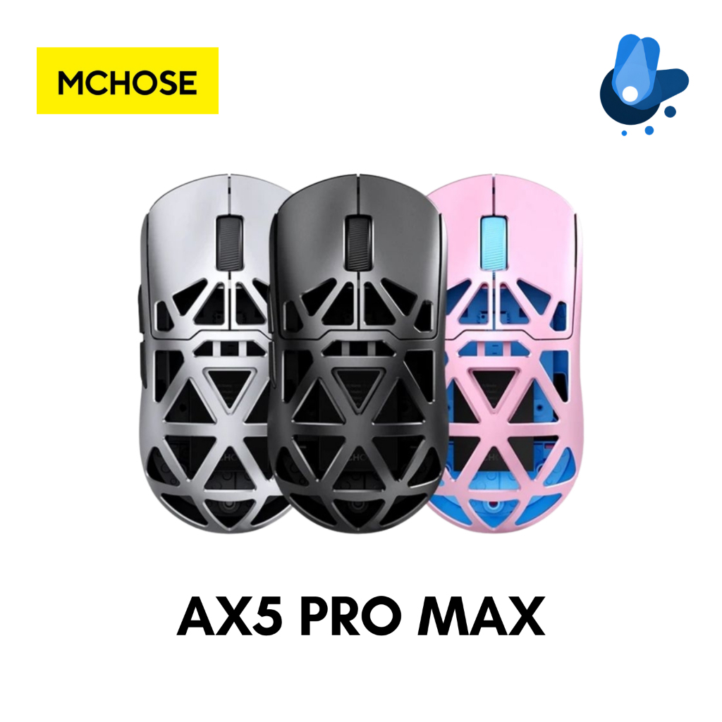 MCHOSE AX5 Pro Max เมาส์ไร้สาย 8K น้ำหนักเบา PAW3395 - Wireless Gaming ...