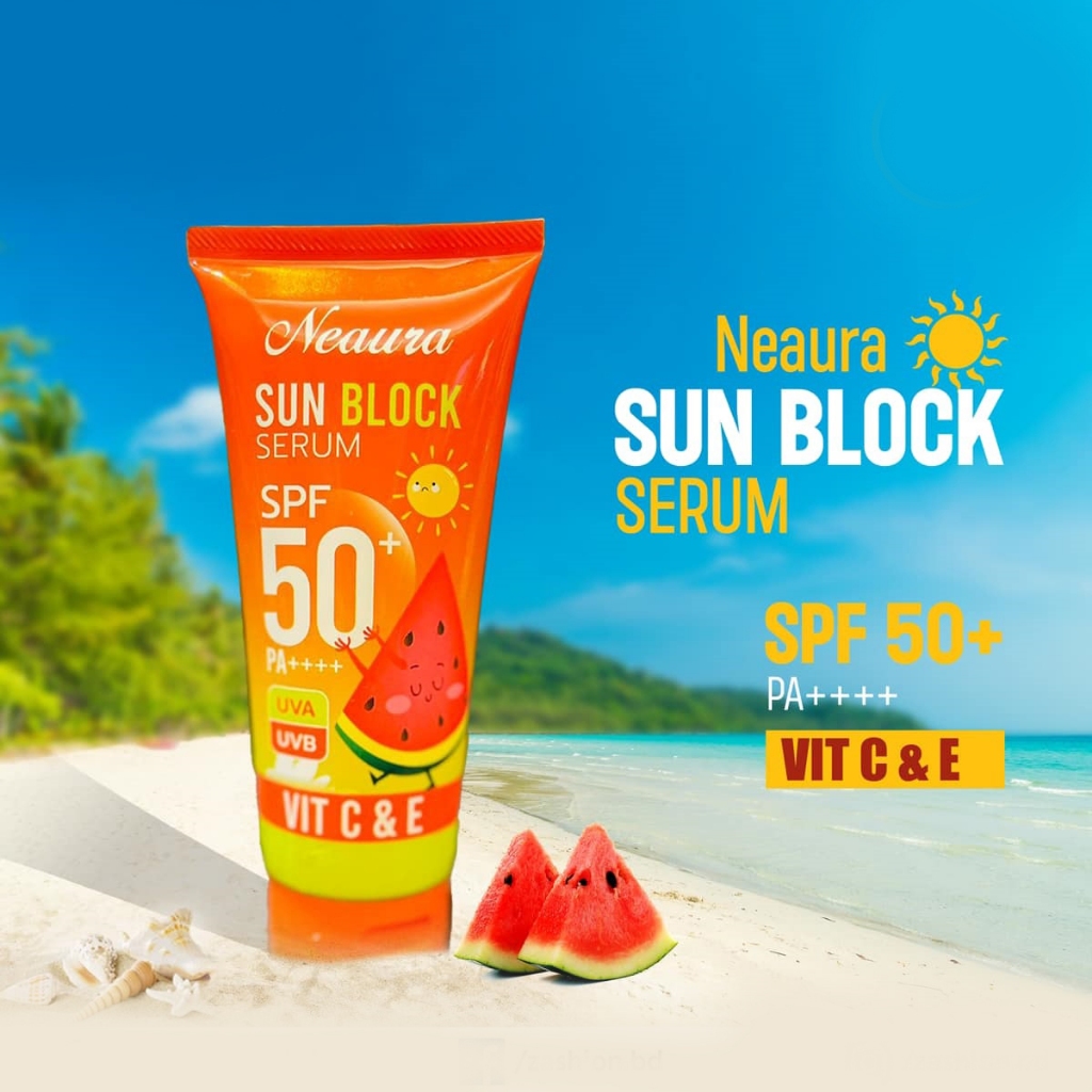🔥แท้/ถูกที่สุด/ไลฟ์ทุกวัน🔥(กล่องx6ซอง) Neaura Sun Block Serum SPF50+ PA ...