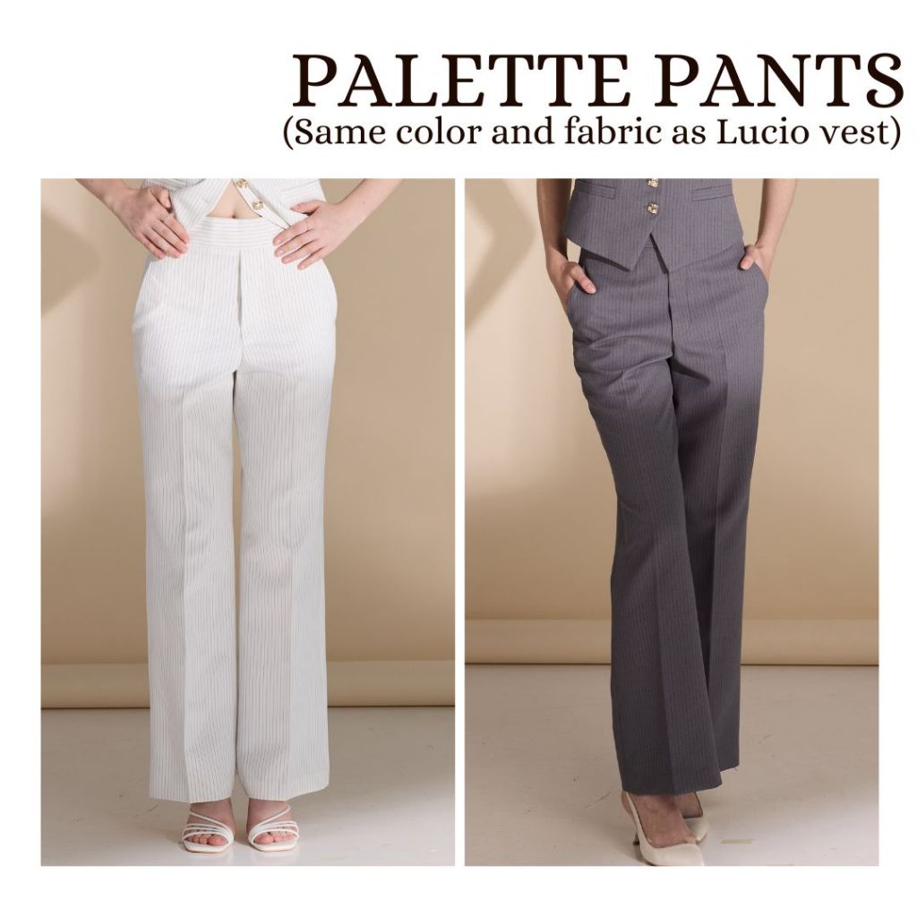MAVE กางเกง รุ่น Palette Pants สี White stripe, Grey stripe | Shopee ...