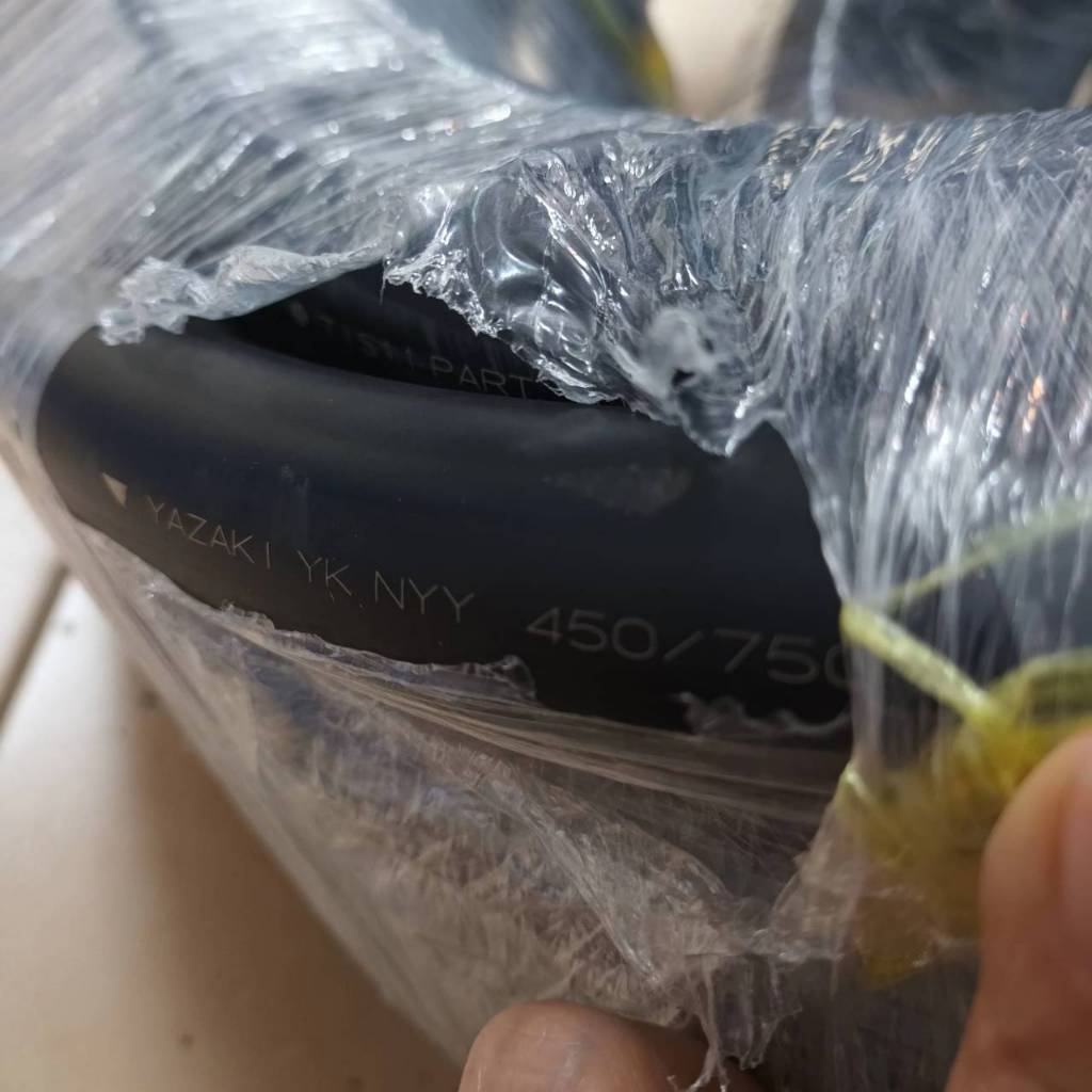 สายไฟ YAZAKI NYY 3x4 3แกน เบอร์4 ฝังดิน ยาซากิ สาย เมนไฟฟ้า สีดำ ทองแดง 3 x 4 sqmm. | Shopee ...