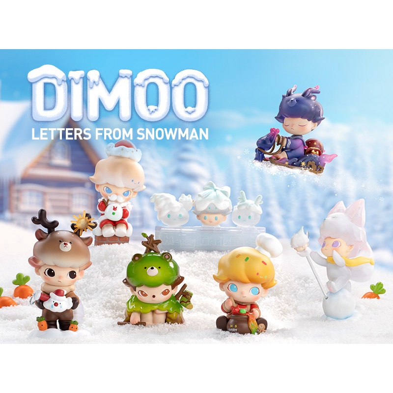 [ ยก Box ] Pop Mart DIMOO Letters from Snowman Series [ พร้อมส่งในไทย ...