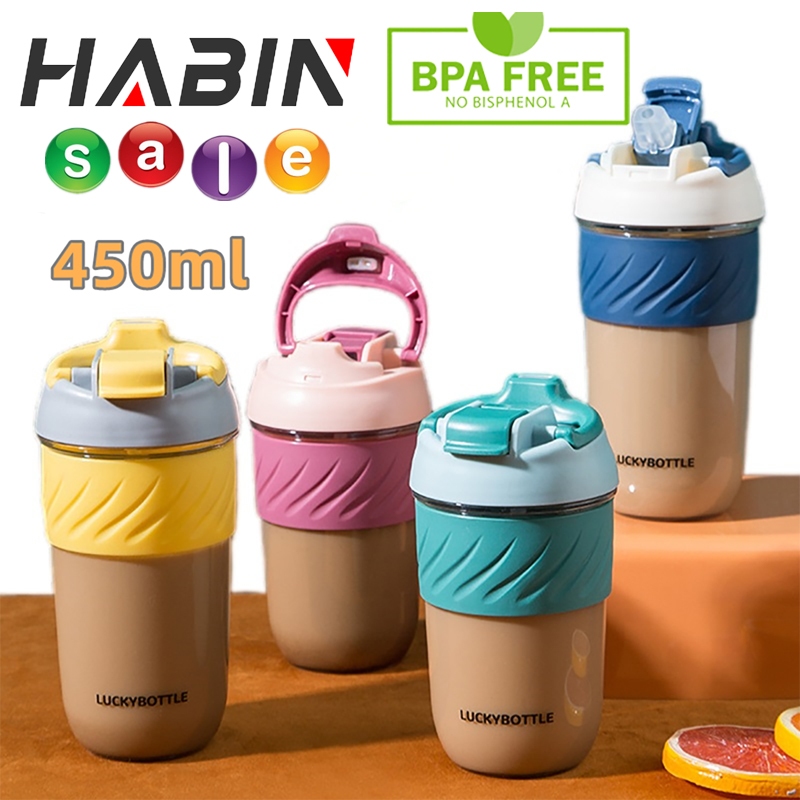 A78-แก้วน้ำ/แก้วกาแฟพกพา ขนาด450ml. ฝาปิดสนิทน้ำไม่รั่วไหล มี4สีBlue/Pink/Green/Yellow แก้วน้ำ ☕ ...