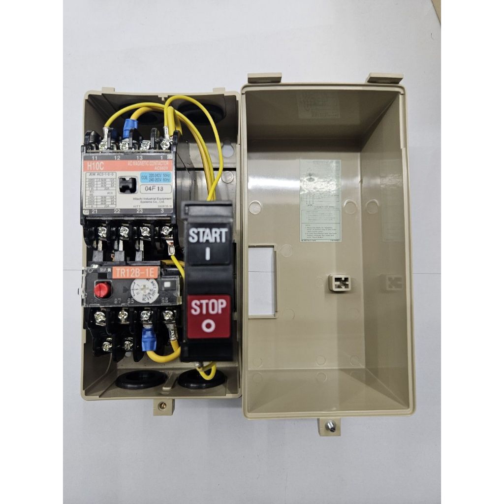 HITACHI SH10C-T/TB MAGNETIC CONTACTOR + OVERLOAD RELAY พร้อมกล่อง และ ...