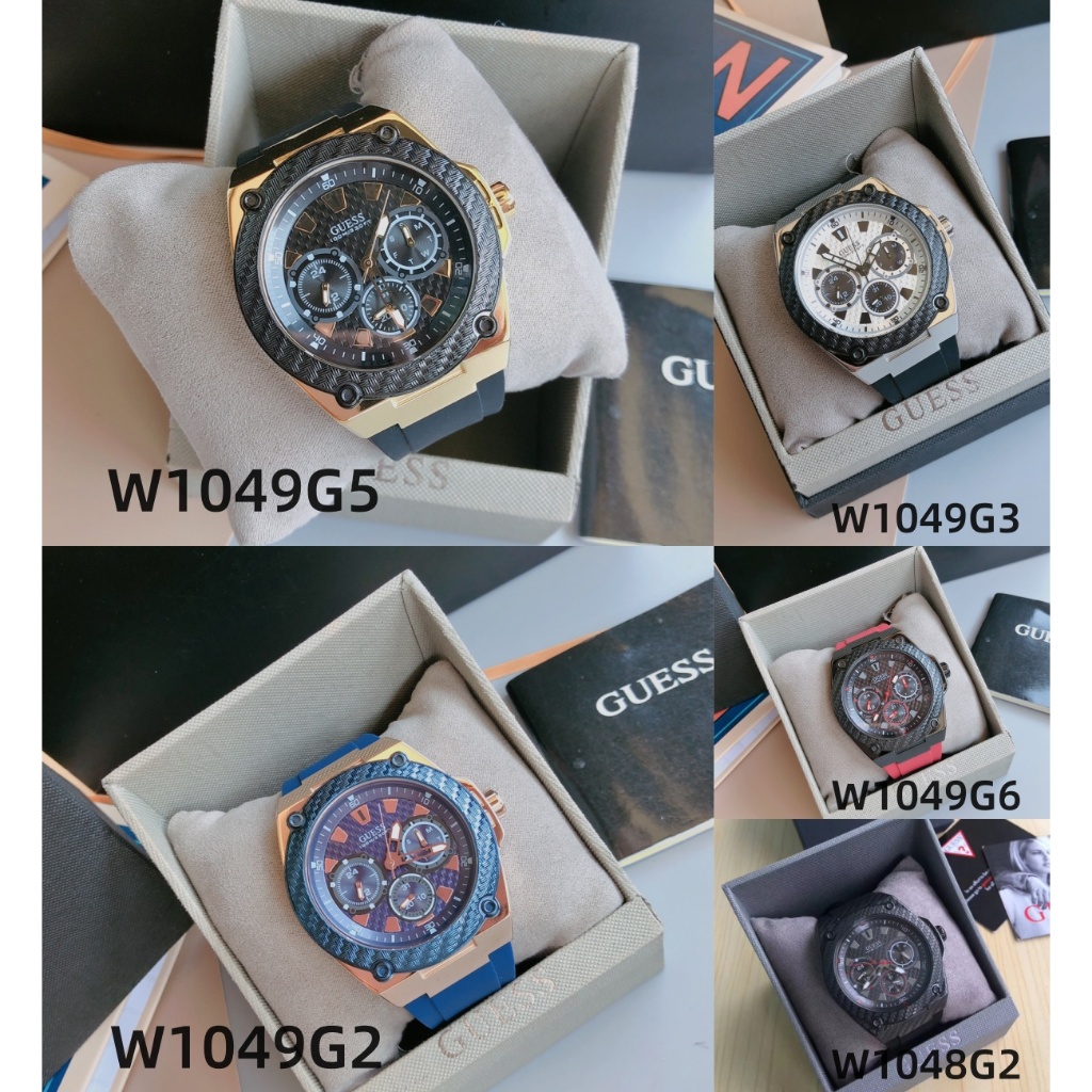 Men's Guess Legacy Quartz Crystal Watch W1049G2 W1049G5 W1049G3 W1049G6 ...