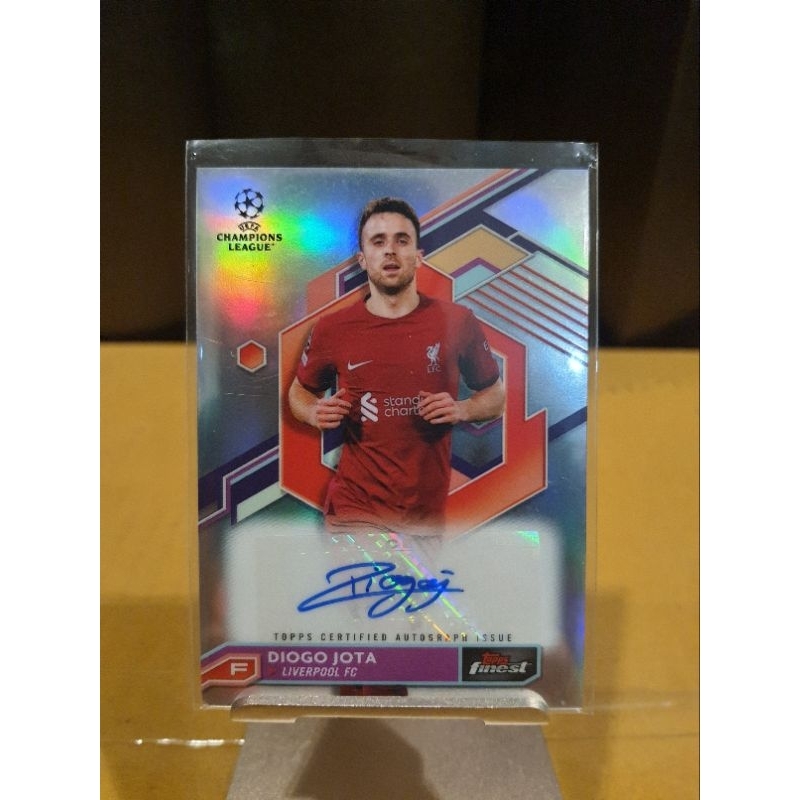 TOPPS FINEST UCL & UEL 2022/2023 : DIOGO JOTA AUTOGRAPH / LIVERPOOL FC ...