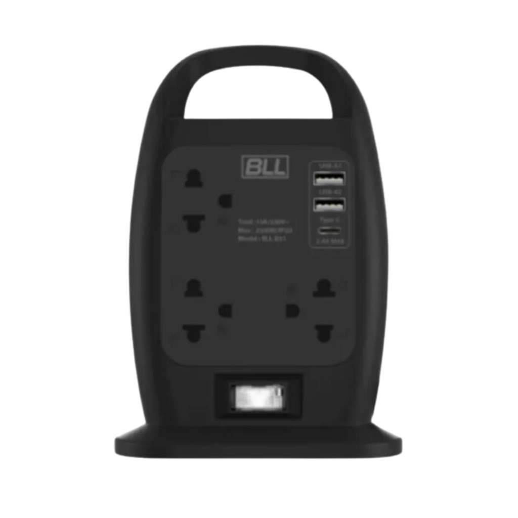 !! ถูกที่สุด ส่งทุกวัน ปลั๊กไฟ BLL แบบ Tower สายไฟยาว 3 เมตร รองรับไฟ 2300 วัตต์ รับประกัน 3 ปี ...